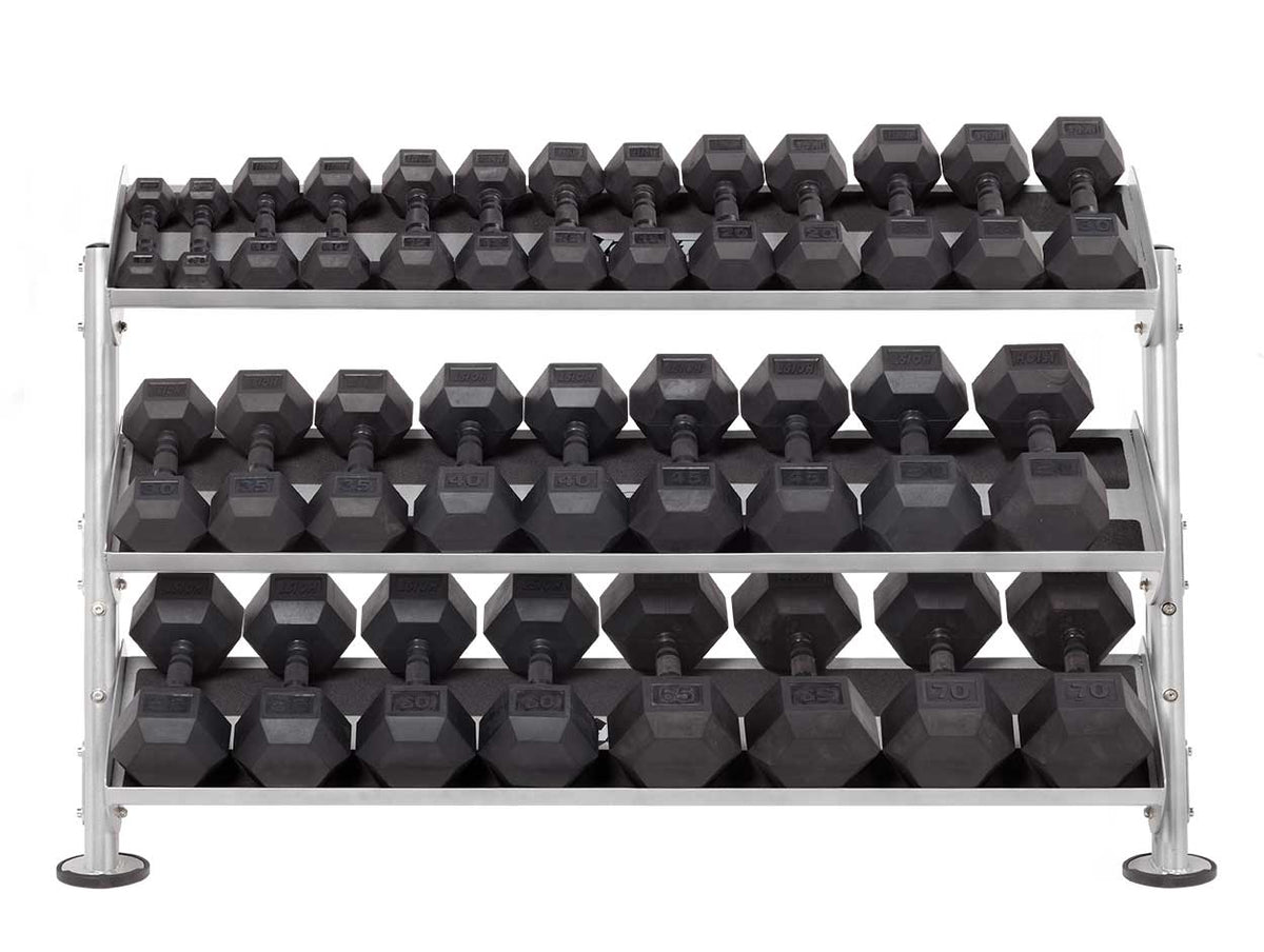 60" Dumbbell Rack With OPT (3rd-Tier) – HOIST Fitness
